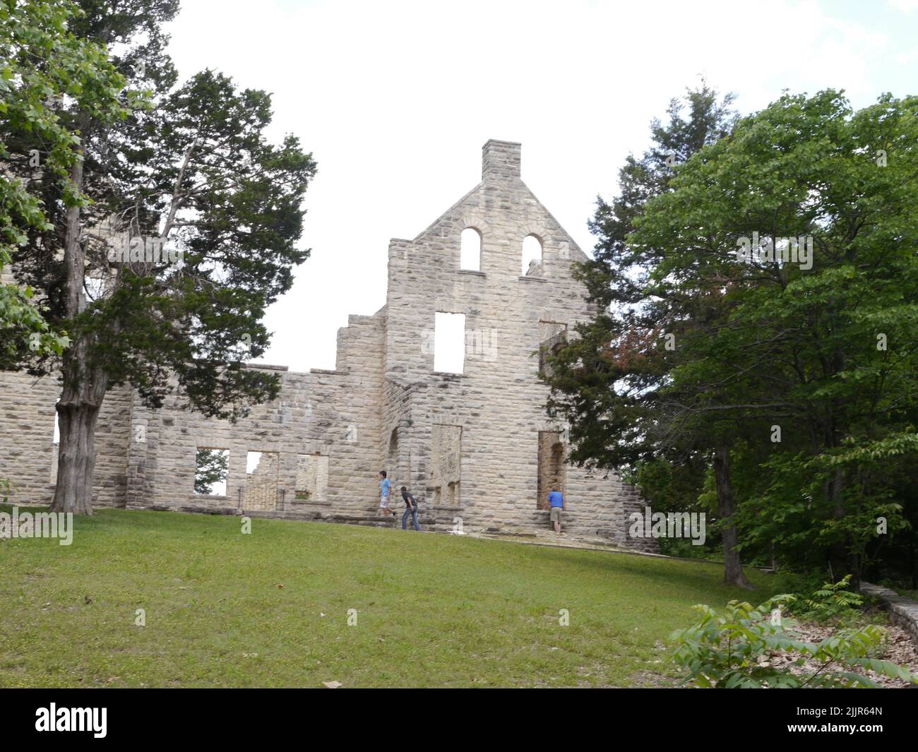 The castle ruins at HaHa Tonka State Park in Osage Beach, Missouri ...