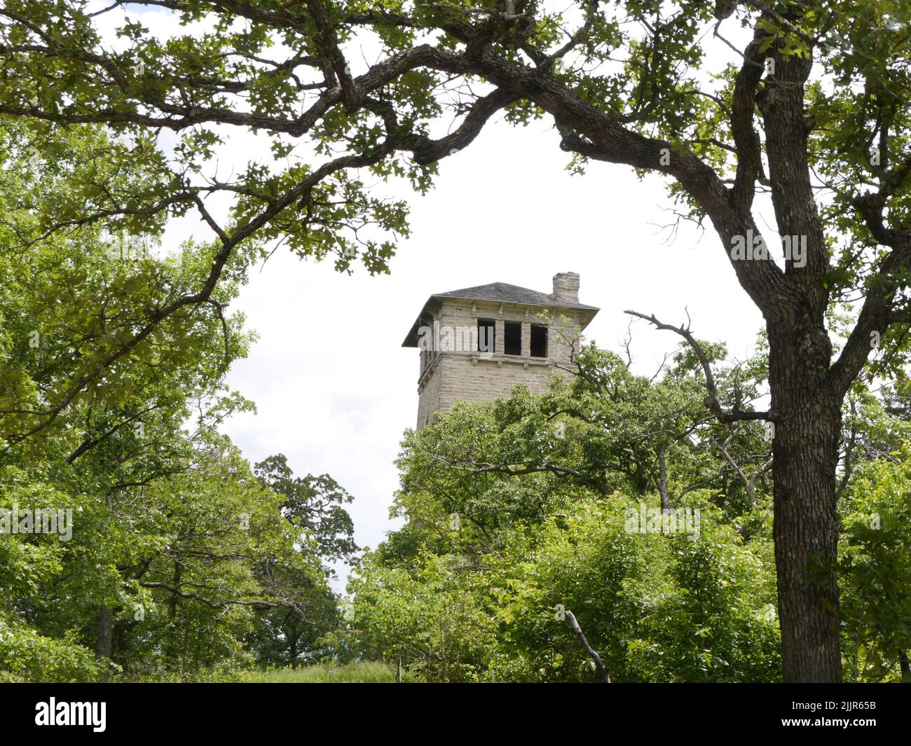 The water tower at HaHa Tonka State Park in Osage Beach, Missouri Stock ...