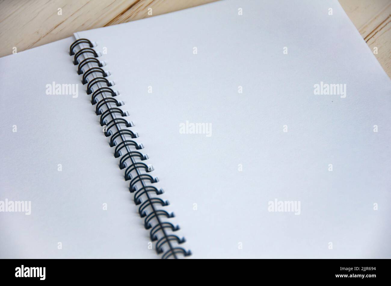 Blank white notepad with space customizable for text or ideas. Copy ...