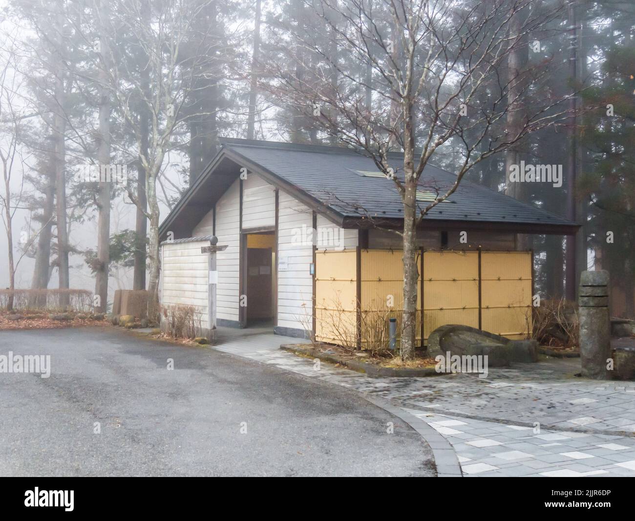 A Nikko temple area in Japan. Nikko had been a center of Shinto and ...