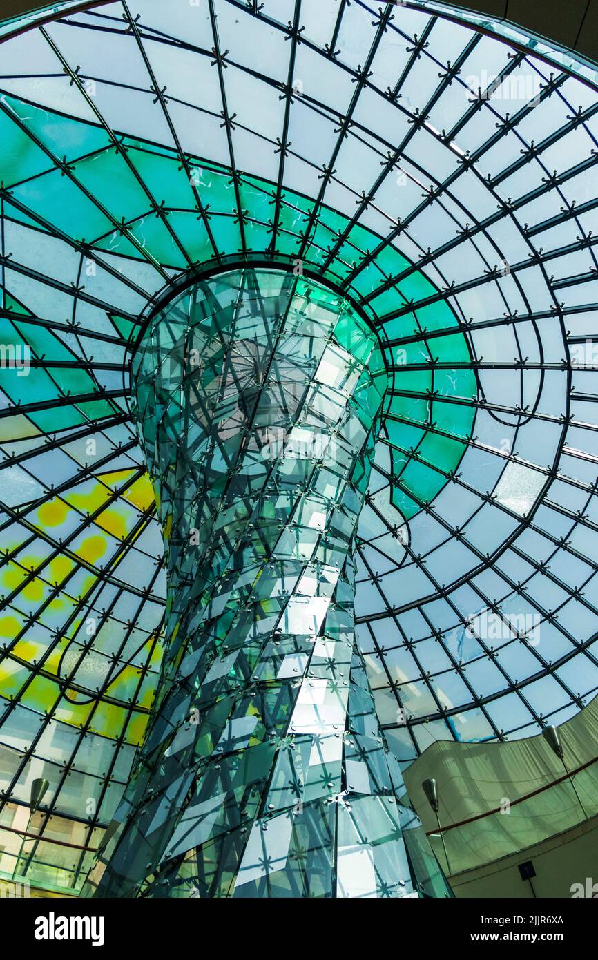 Shot of a futuristic glass installation Stock Photo - Alamy
