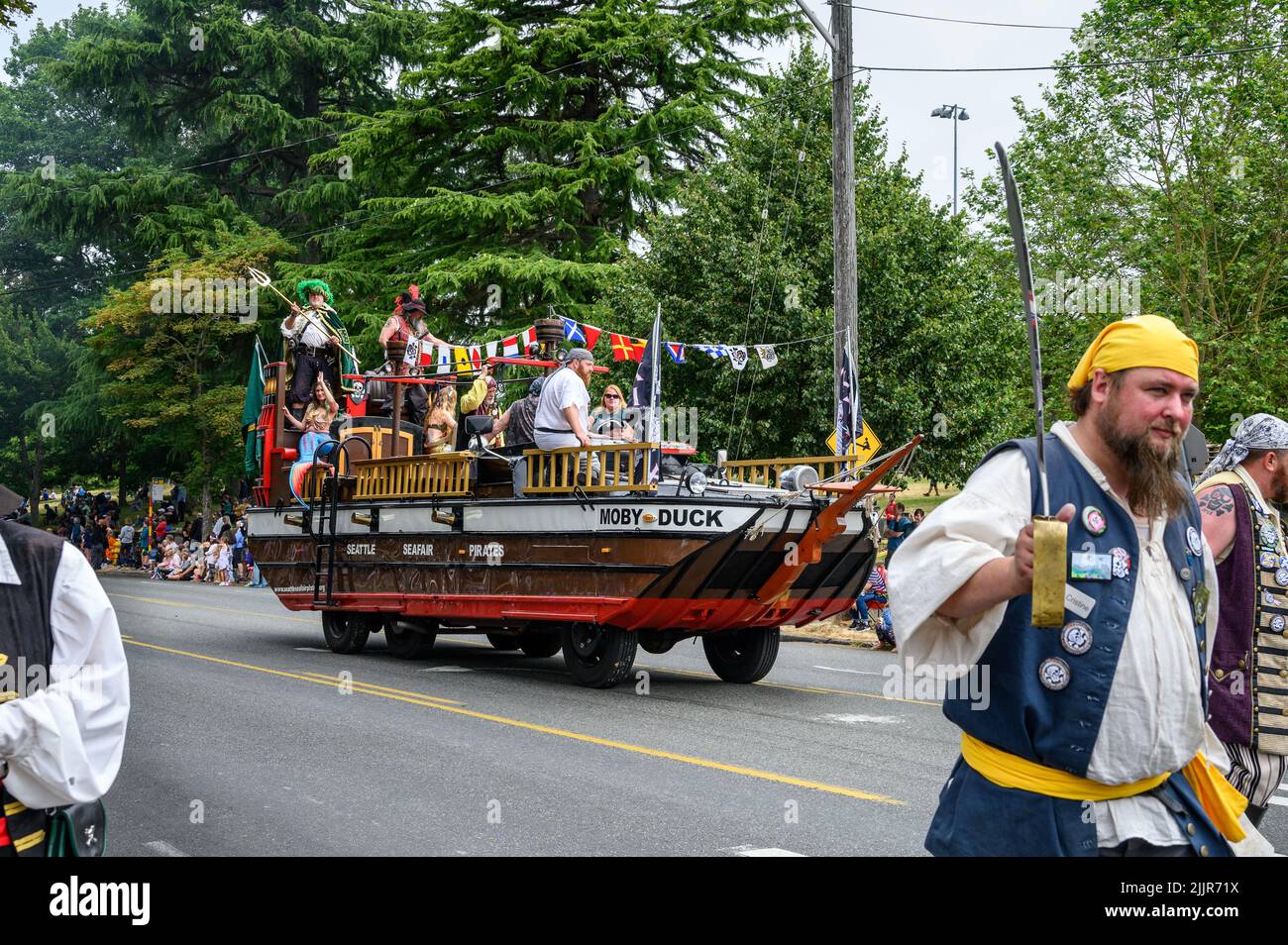 WEST SEATTLE WA, USA – JULY 23, 2022: West Seattle Grand Parade ...