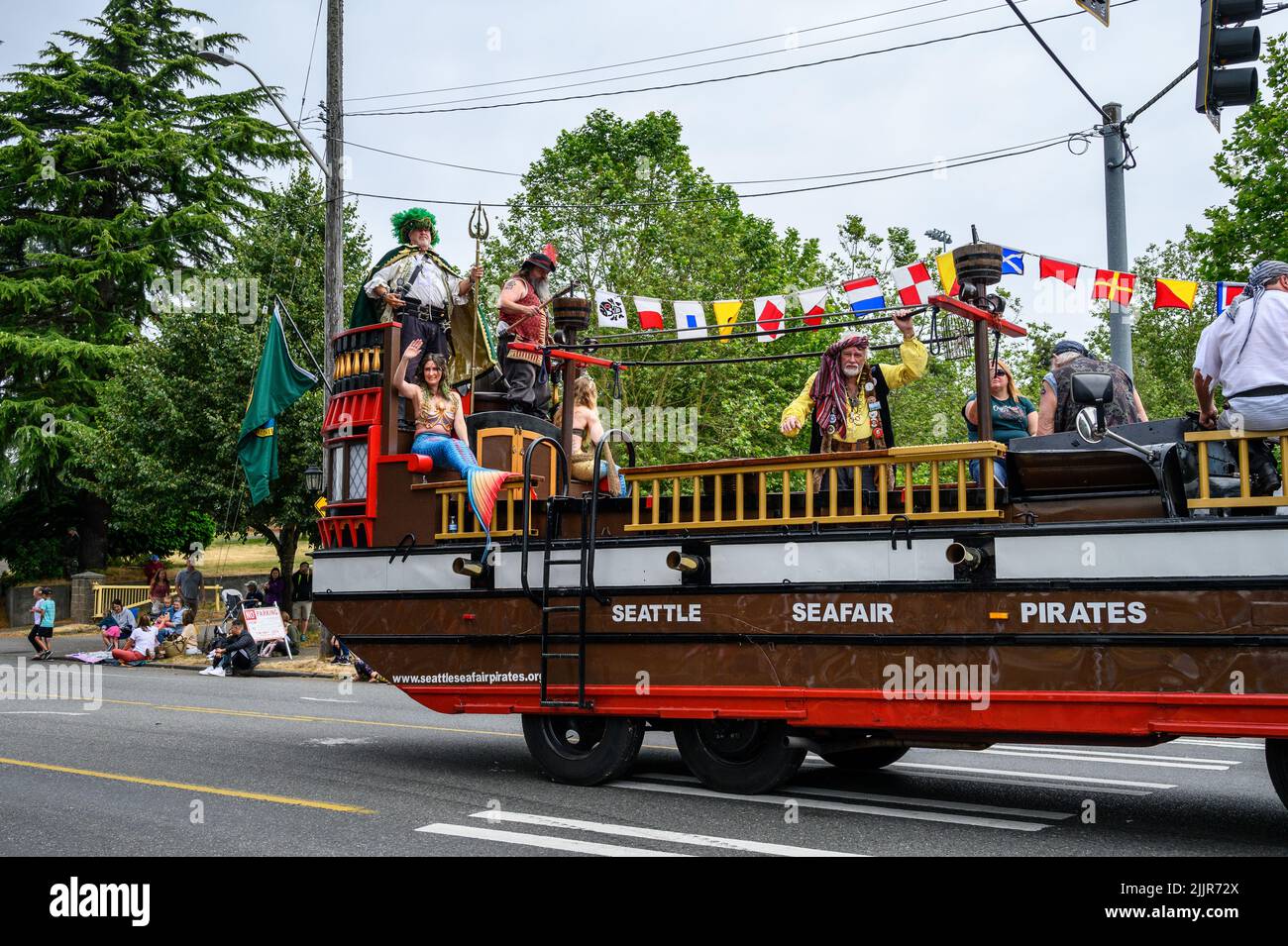WEST SEATTLE WA, USA – JULY 23, 2022: West Seattle Grand Parade ...