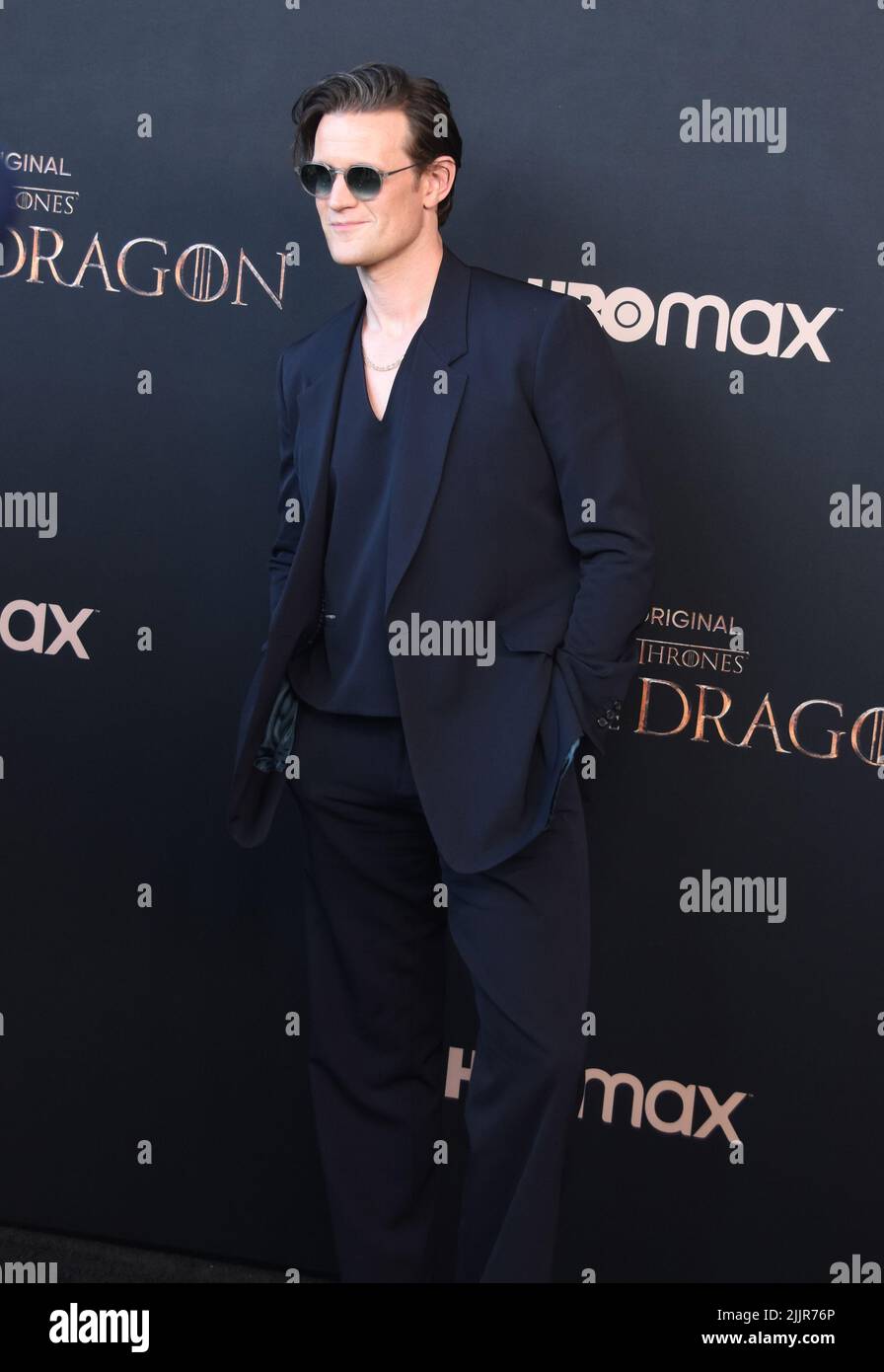 Los Angeles, California, USA 27th July 2022 Actor Matt Smith attends ...