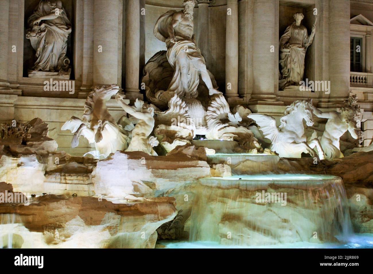 The Trevi Fountain details (Italian: Fontana di Trevi) in Rome, Italy ...