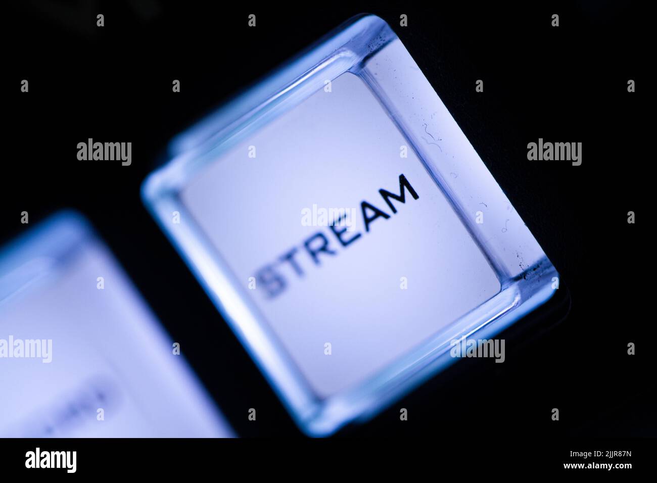 A audio and video production switcher of television broadcast, buttons ...