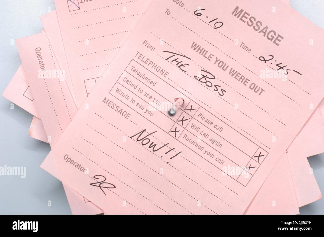 A top view of message notes on the spire Stock Photo - Alamy