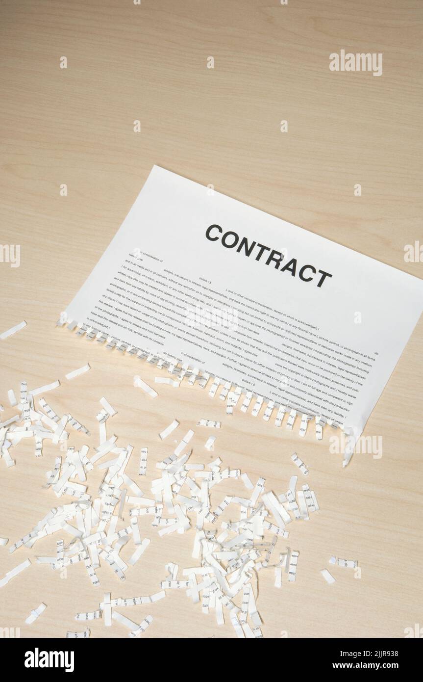 Half business contract hi-res stock photography and images - Alamy