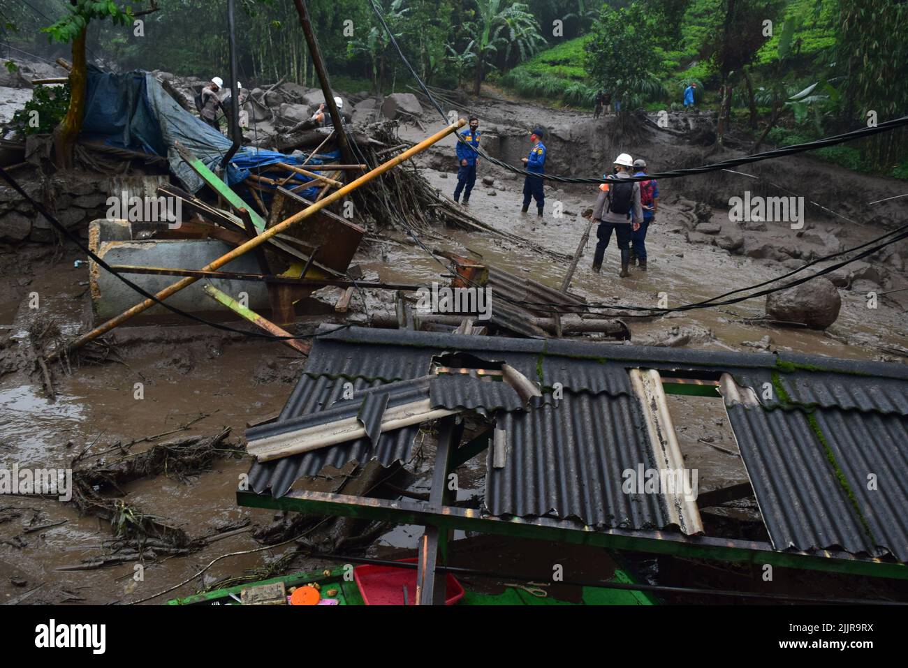 Bogor, Indonesia - January 11, 2021 : flash flood disaster in the Puncak area, Bogor, Indonesia ...
