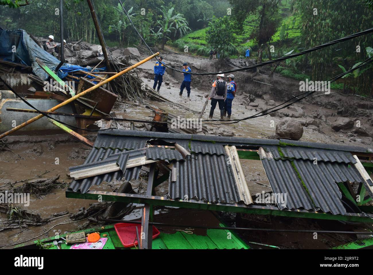 Bogor, Indonesia - January 11, 2021 : flash flood disaster in the Puncak area, Bogor, Indonesia ...