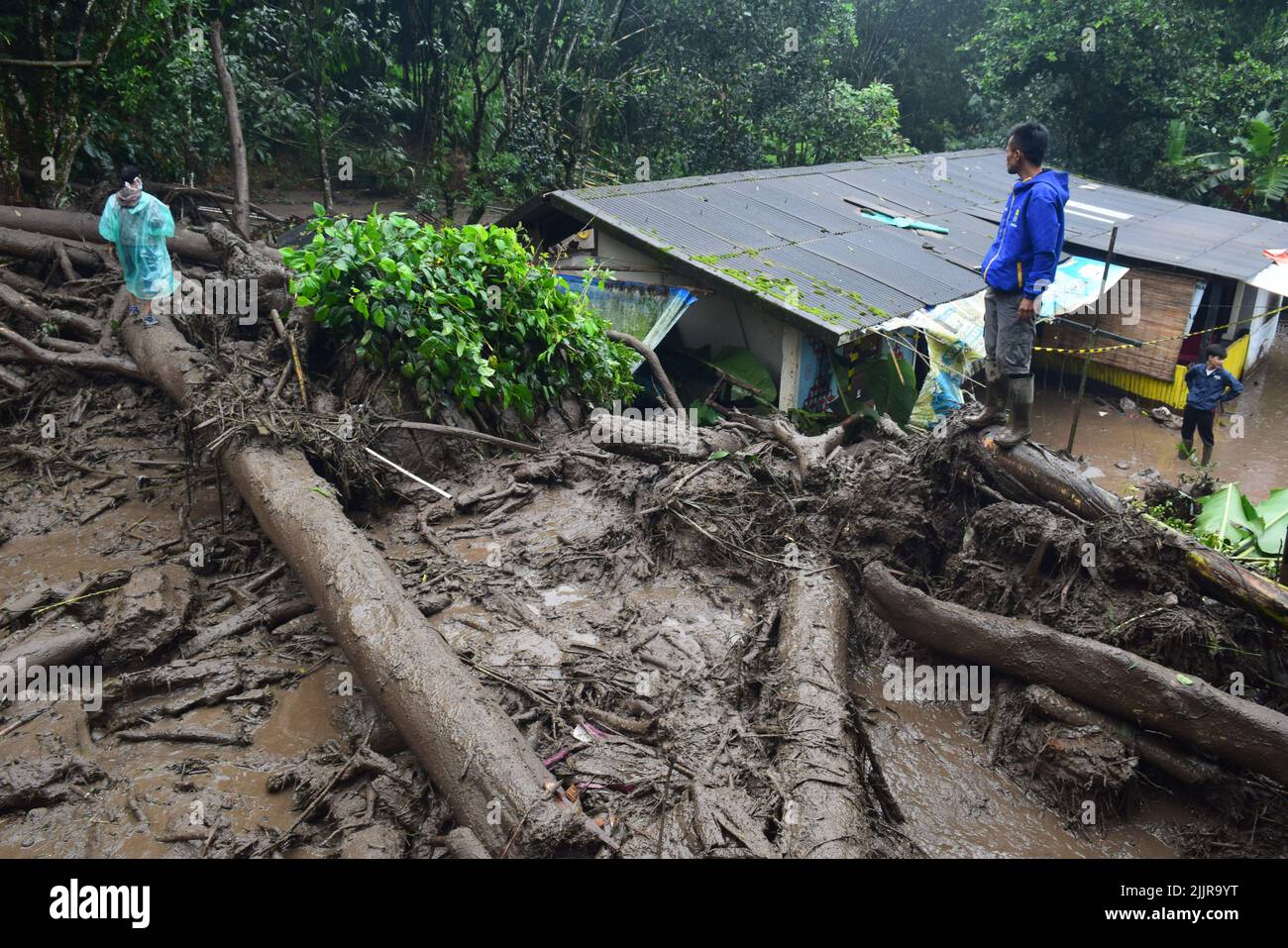 Bogor, Indonesia - January 11, 2021 : flash flood disaster in the Puncak area, Bogor, Indonesia ...