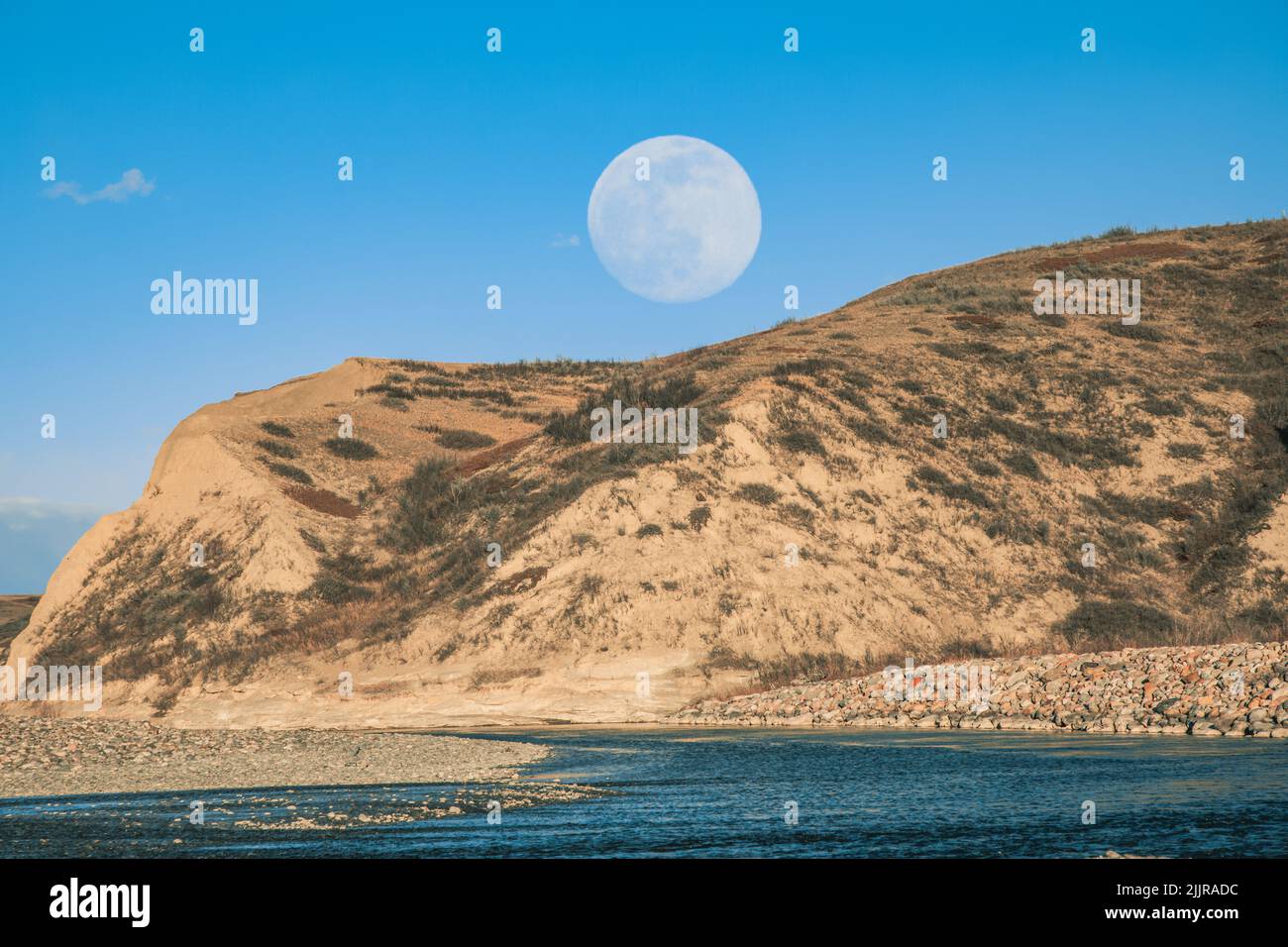Mesmerizing landscape shot moon hi-res stock photography and images - Alamy