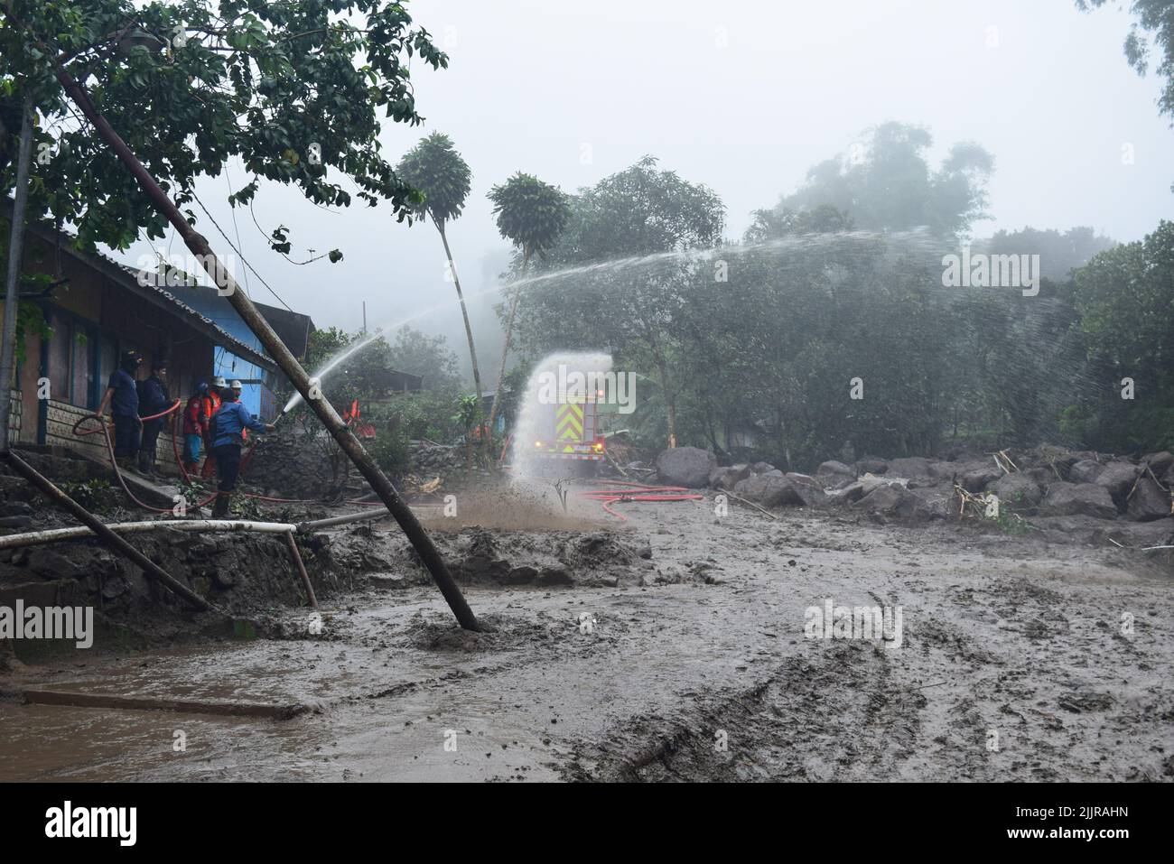 Bogor, Indonesia - January 11, 2021 : flash flood disaster in the Puncak area, Bogor, Indonesia ...