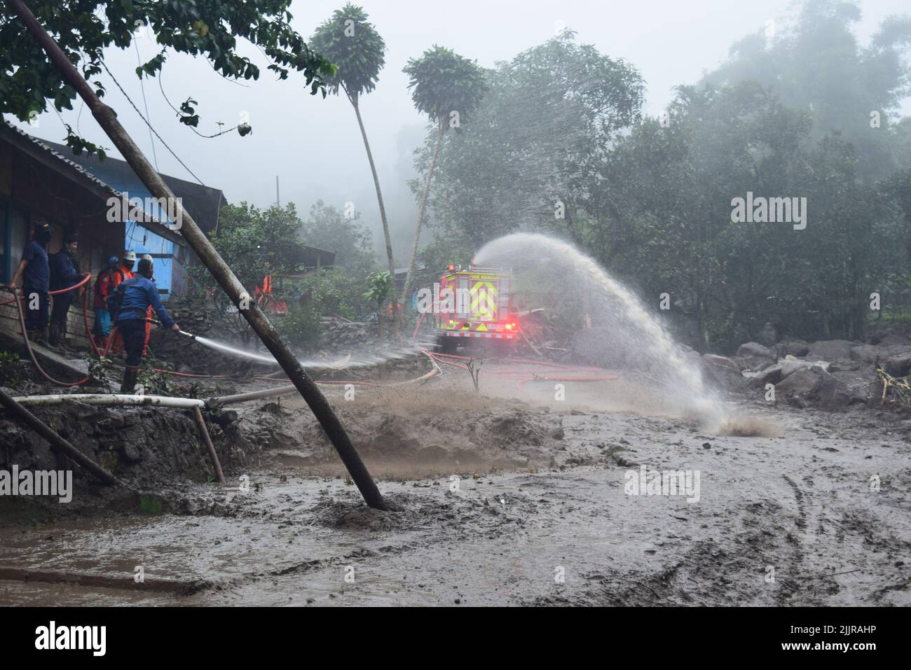 Bogor, Indonesia - January 11, 2021 : flash flood disaster in the Puncak area, Bogor, Indonesia ...