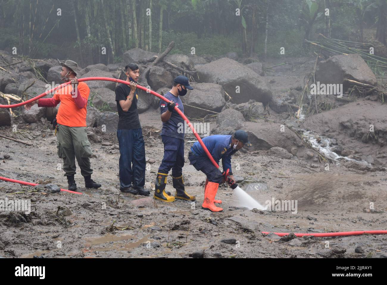 Bogor, Indonesia - January 11, 2021 : flash flood disaster in the Puncak area, Bogor, Indonesia ...