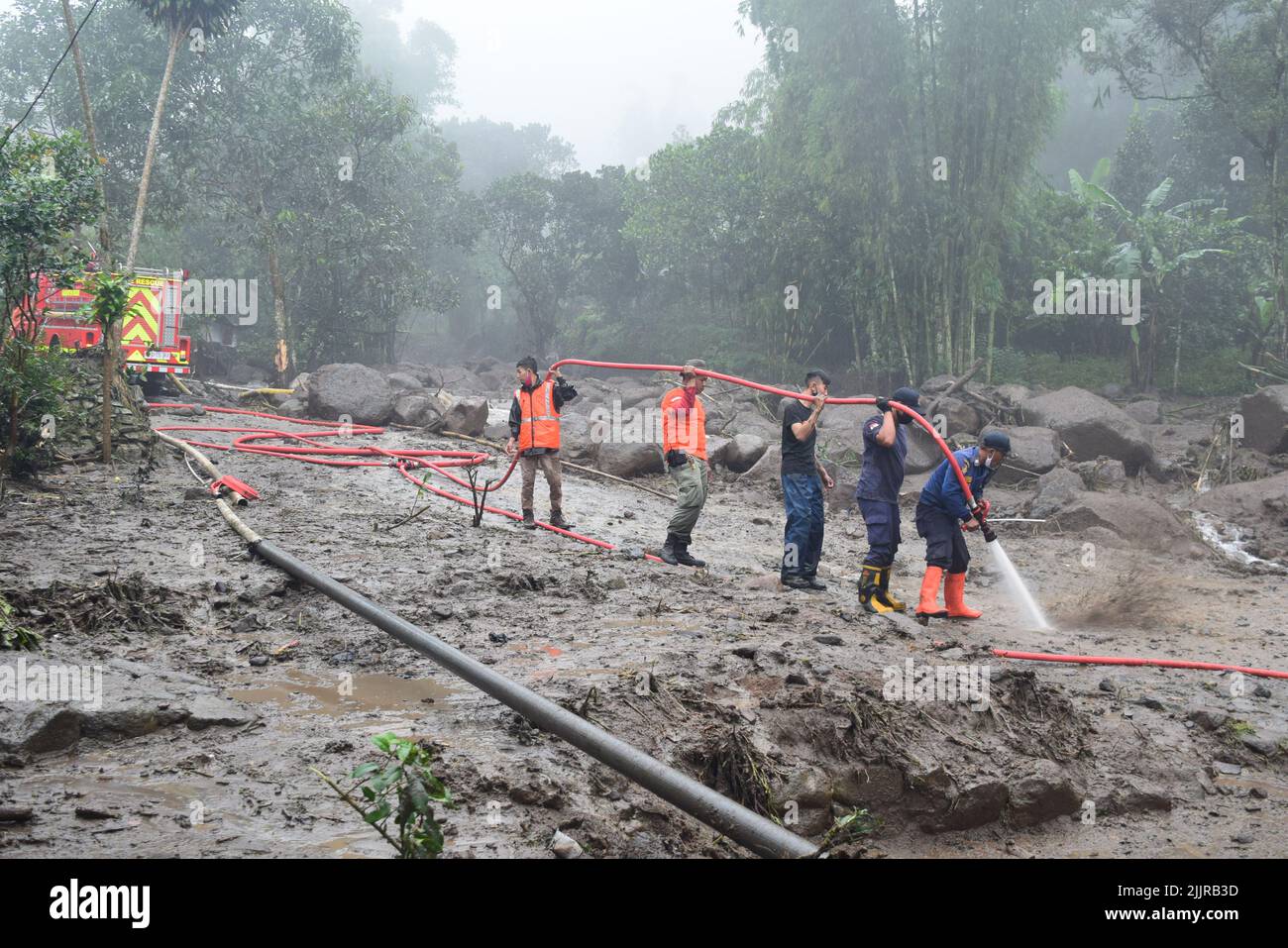 Bogor, Indonesia - January 11, 2021 : flash flood disaster in the Puncak area, Bogor, Indonesia ...