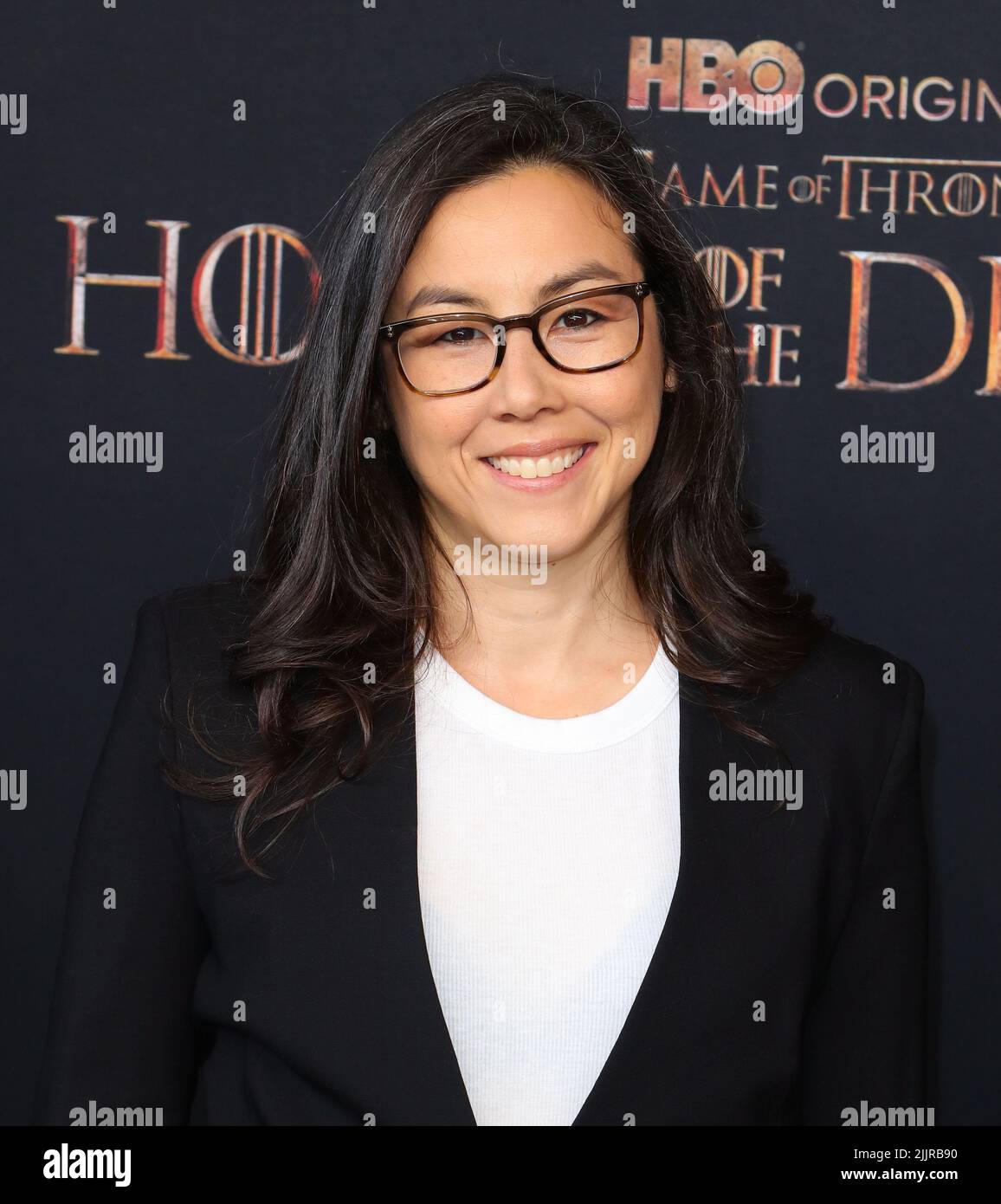 Sara Hess arrives at The HBO Original Drama Series HOUSE OF THE DRAGON premiere event held at ...