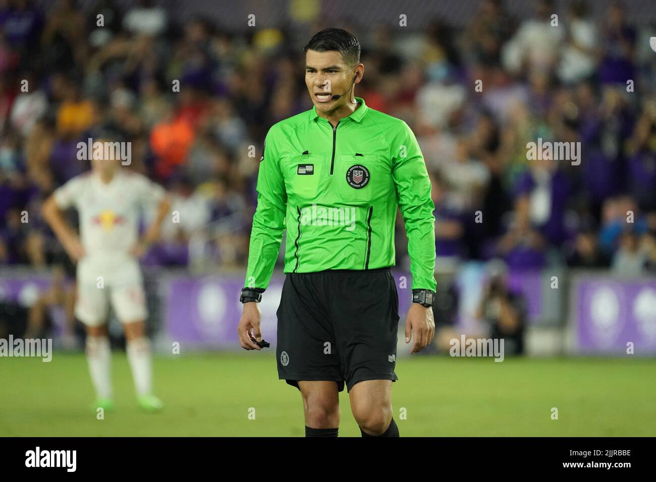 Orlando, Florida, USA, July 27, 2022, Ref Victor Rivas during the US ...
