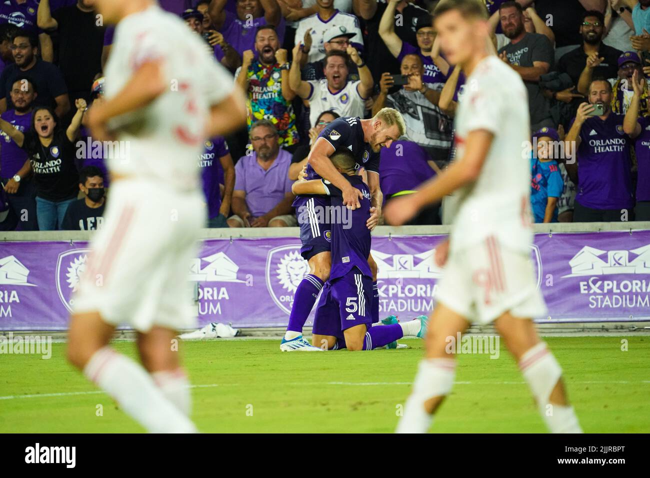 Orlando, Florida, USA, July 27, 2022, Orlando City SC Midfielder Cesar ...