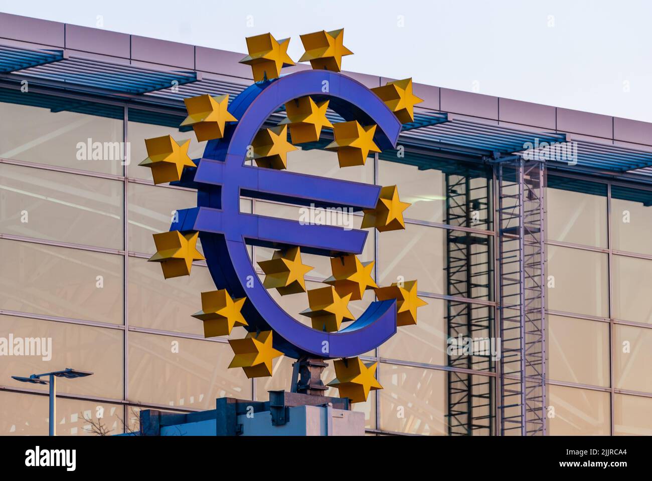 A huge euro sign in airport of Frankfurt Stock Photo - Alamy