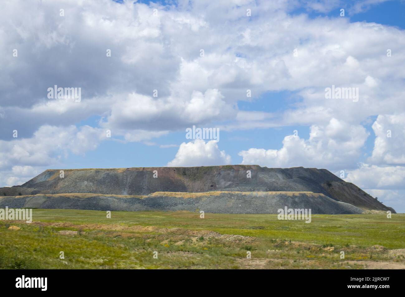 a mountain of chrome. extraction of chromium. metal mining Stock Photo ...