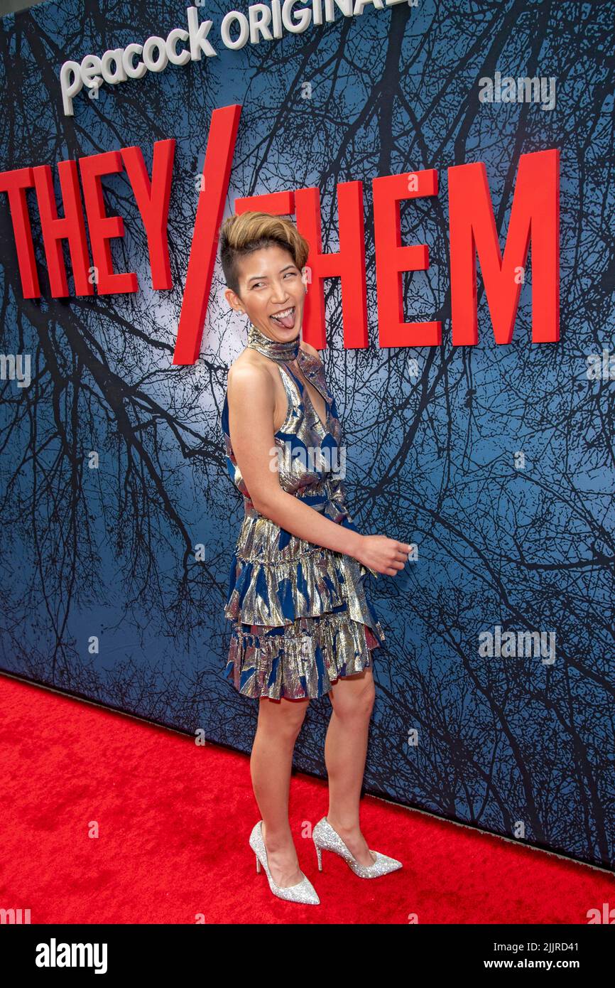 NEW YORK, NEW YORK - JULY 27: Monique Kim attends the "THEY/THEM" New ...