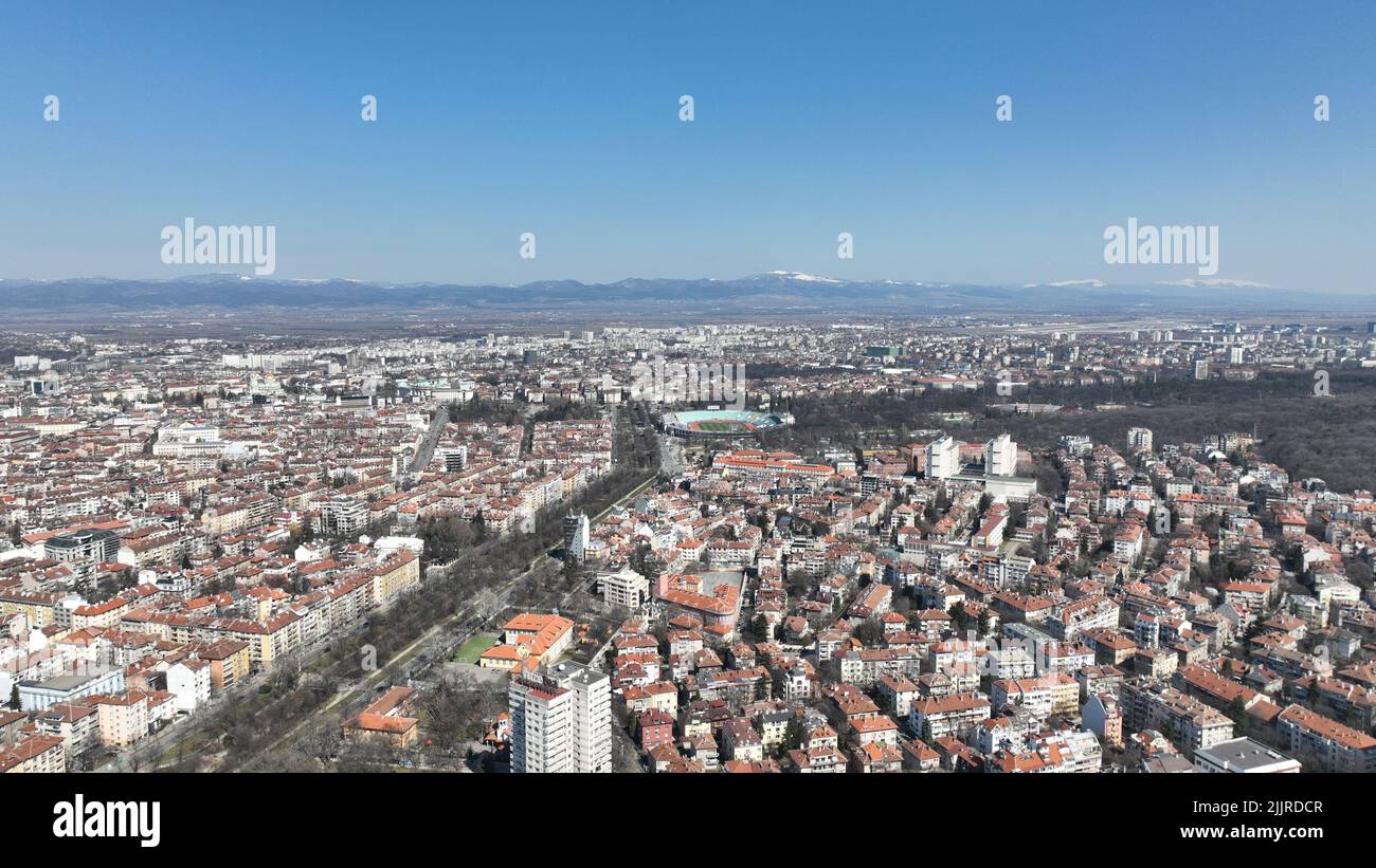 An aerial view of the city Sofia, Bulgaria Stock Photo - Alamy