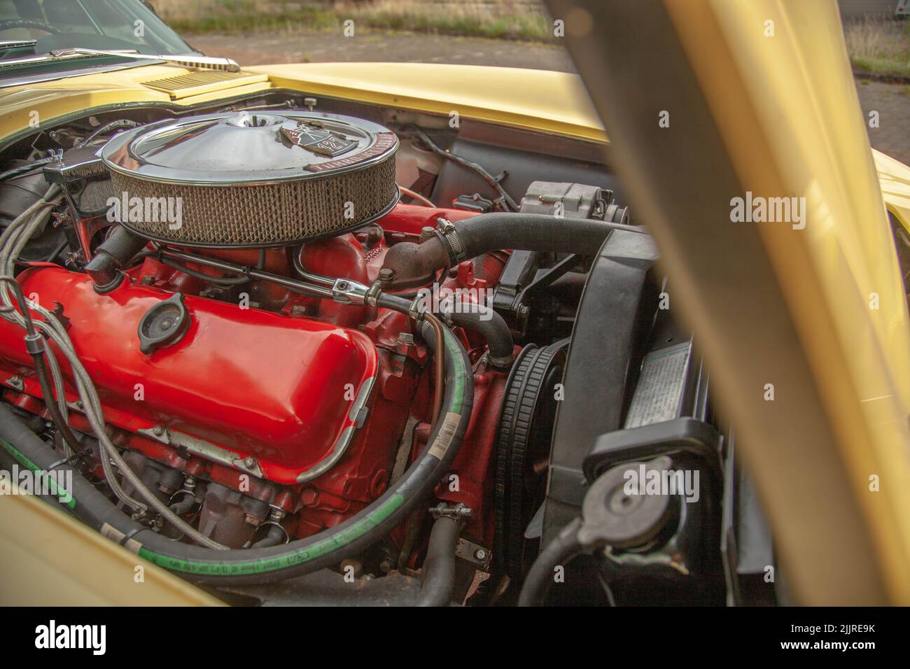 Motor compartment of a classic car hi-res stock photography and images ...