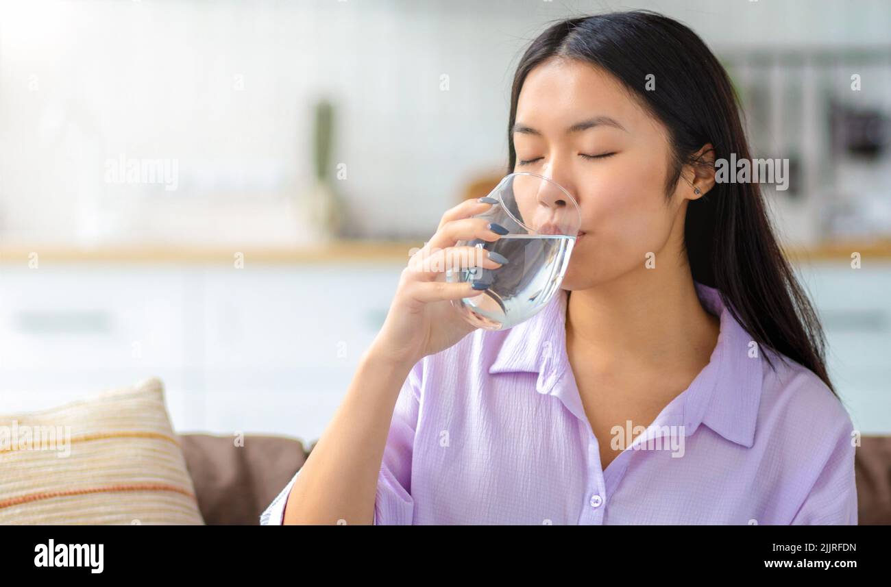Attractive person drinking water hi-res stock photography and images ...