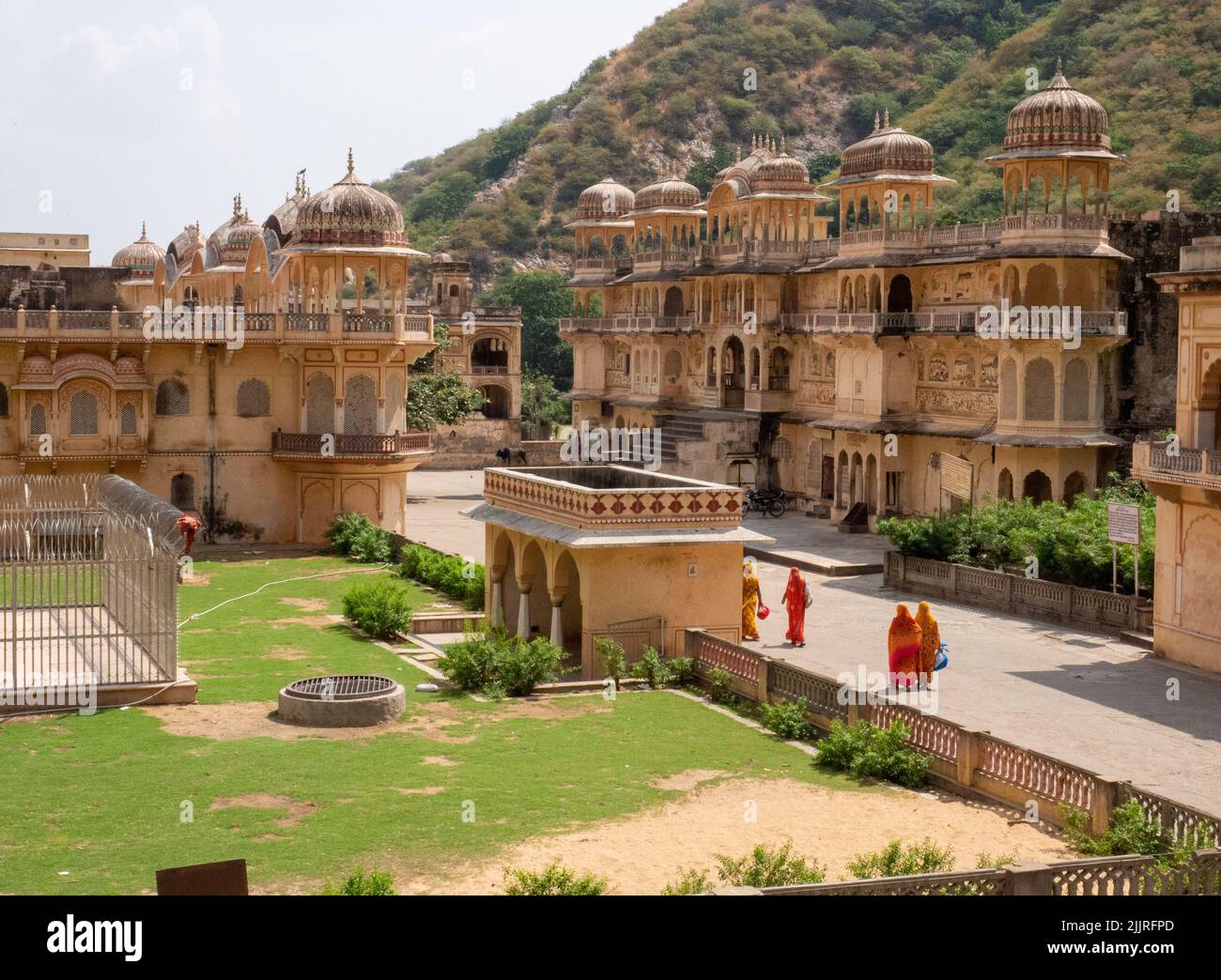 The Galta Ji or Monkey Temple in Jaipur, India Stock Photo - Alamy