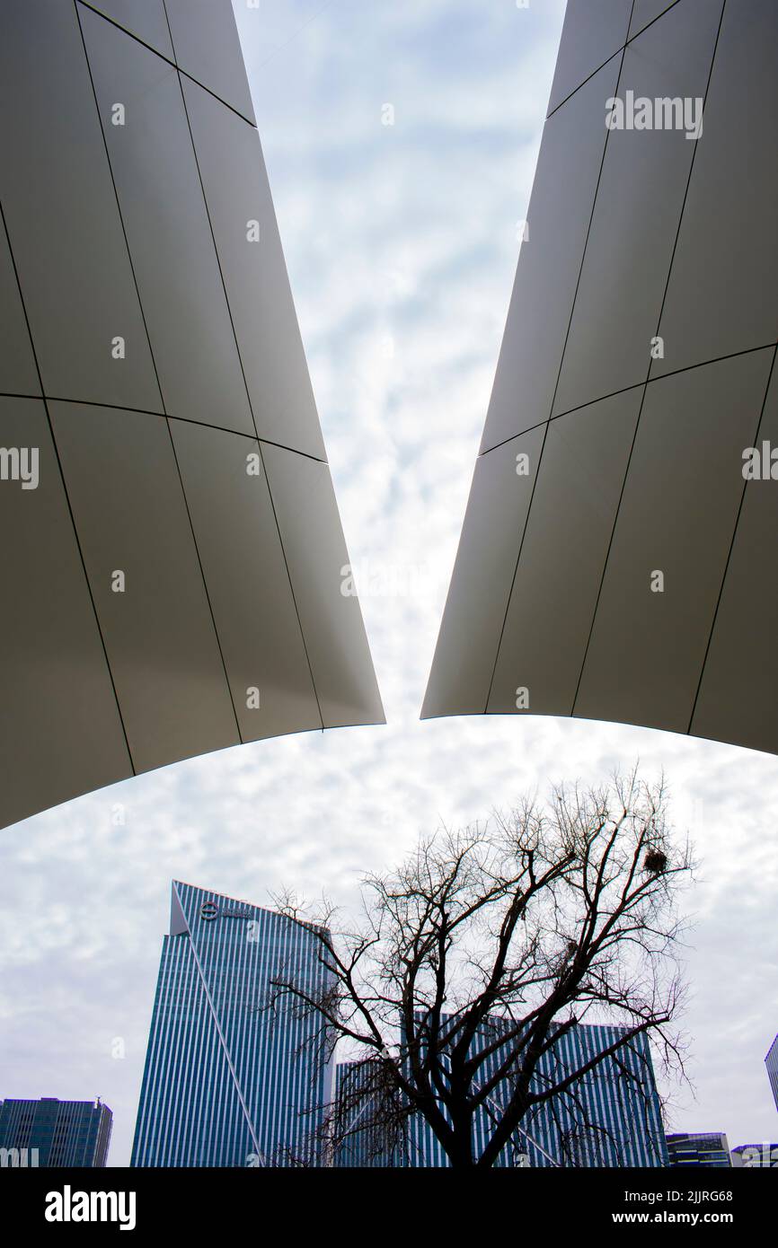 A vertical shot of the modern architecture design in Shanghai, China ...