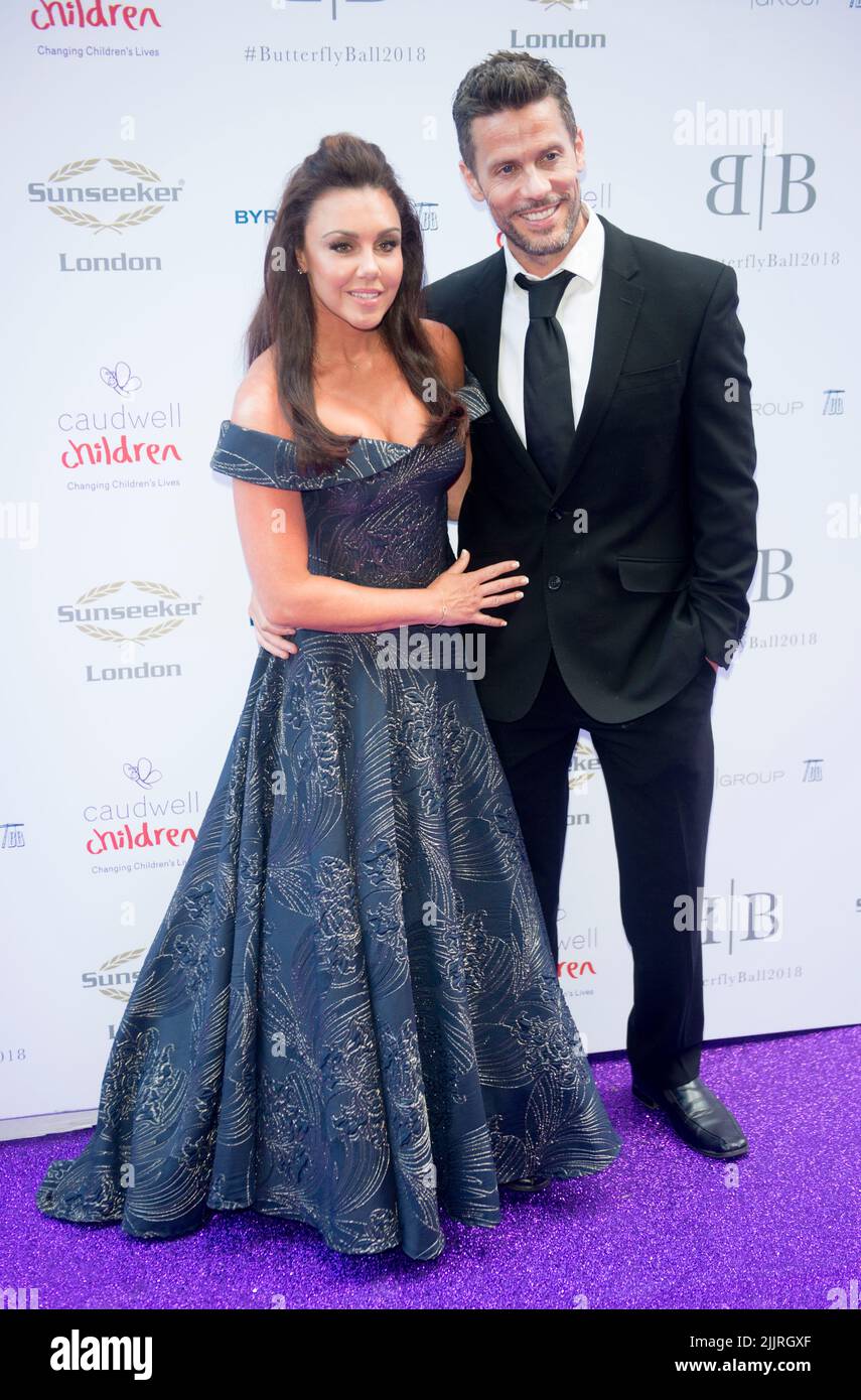 Michelle Heaton and Hugh Hanley at the Caudwell Children Butterfly Ball ...