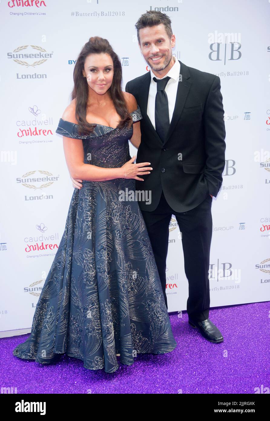 Michelle Heaton and Hugh Hanley at the Caudwell Children Butterfly Ball ...