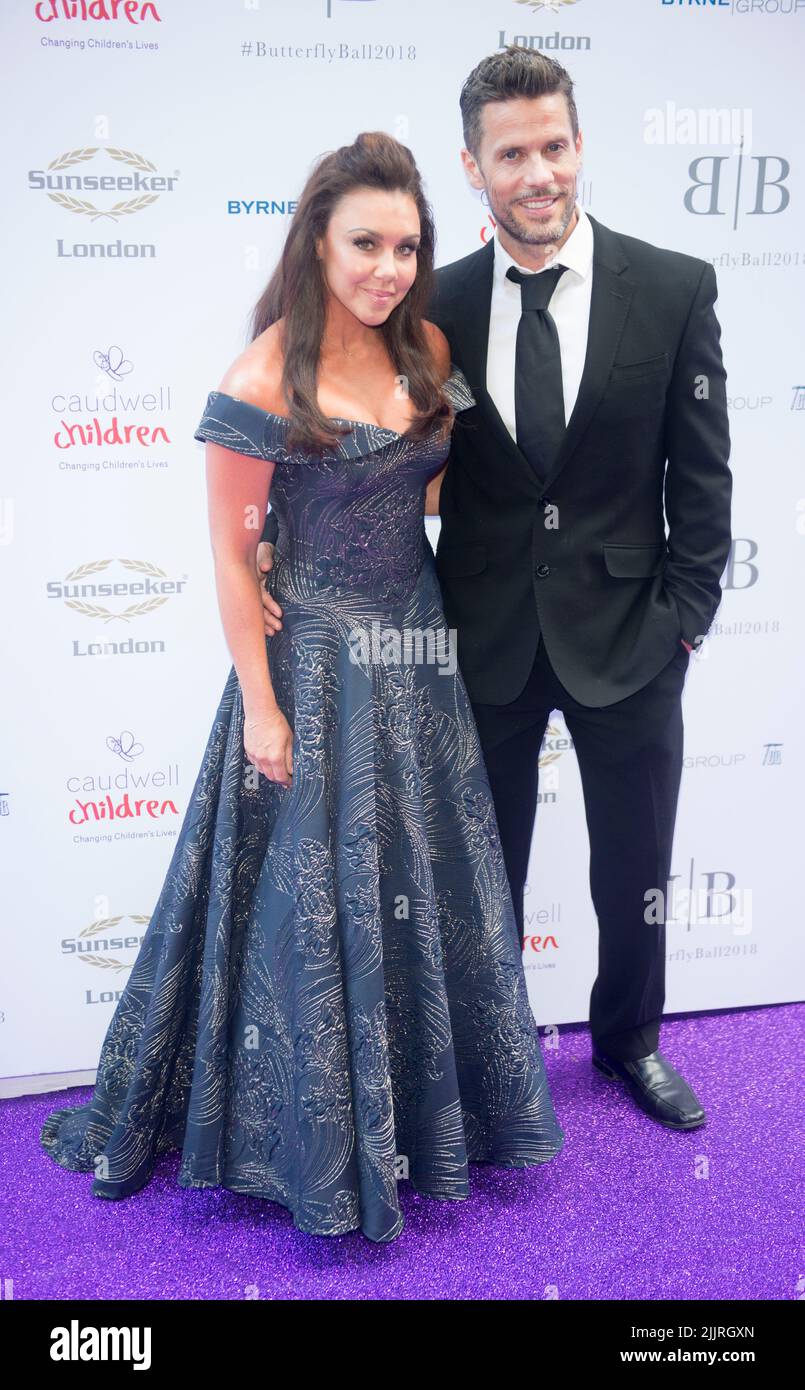 Michelle Heaton and Hugh Hanley at the Caudwell Children Butterfly Ball ...