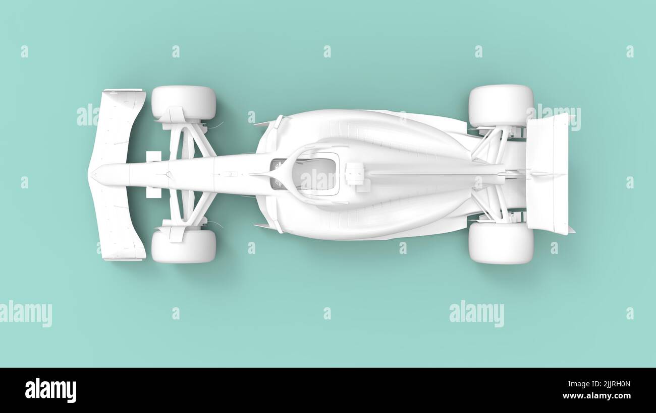 3D rendering of a fast modern aerodynamic efficient innovative race ...