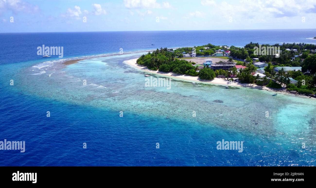 Aerial drone shot paradise island hi-res stock photography and images ...