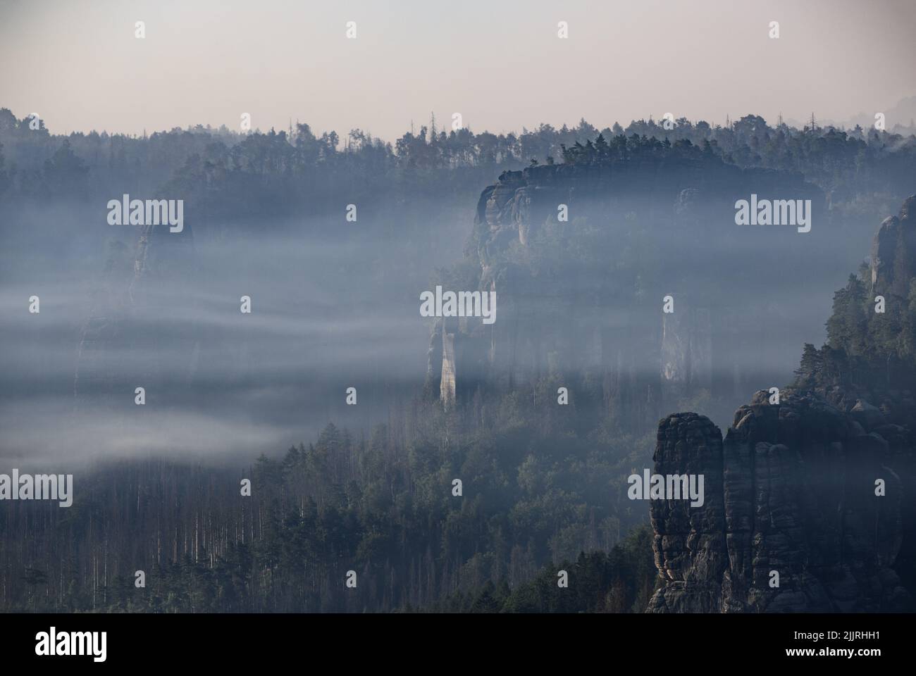 Schmilka, Germany. 28th July, 2022. Clouds of smoke from the burning ...