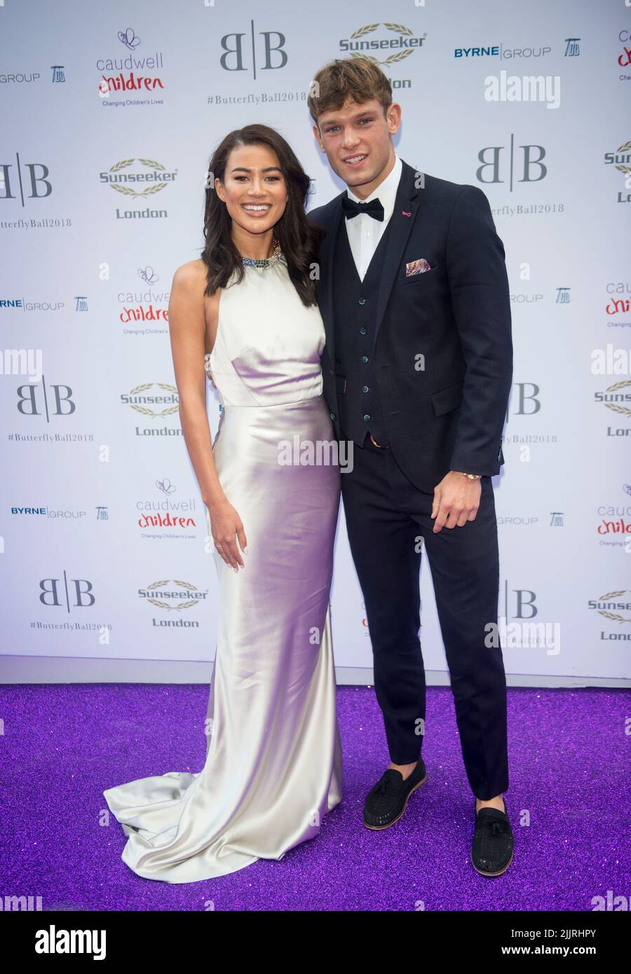 Montana Brown and Elliott Reeder at the Caudwell Children Butterfly ...