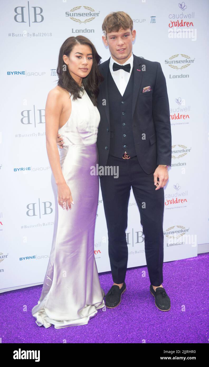 Montana Brown and Elliott Reeder at the Caudwell Children Butterfly ...