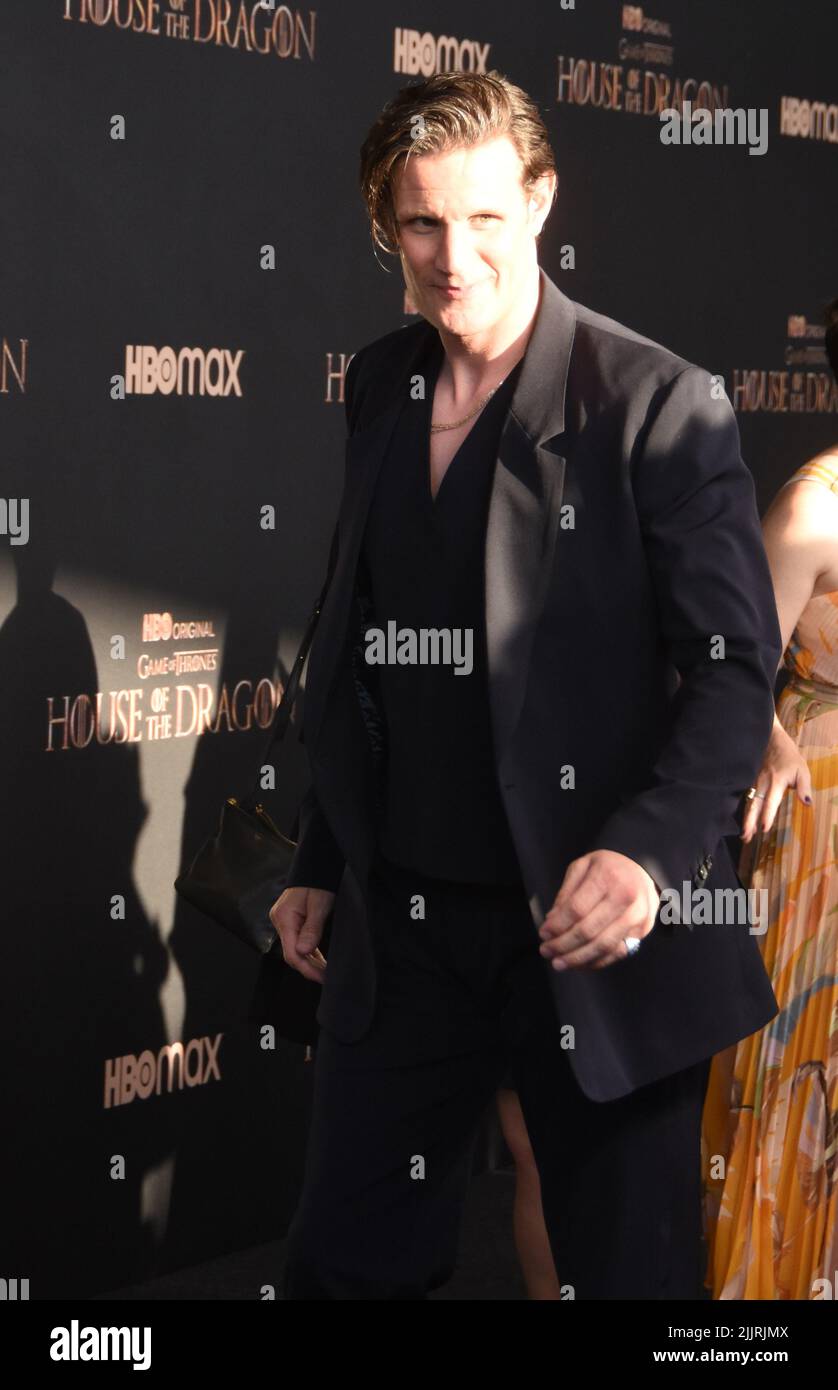 Los Angeles, California, USA 27th July 2022 Actor Matt Smith attends ...