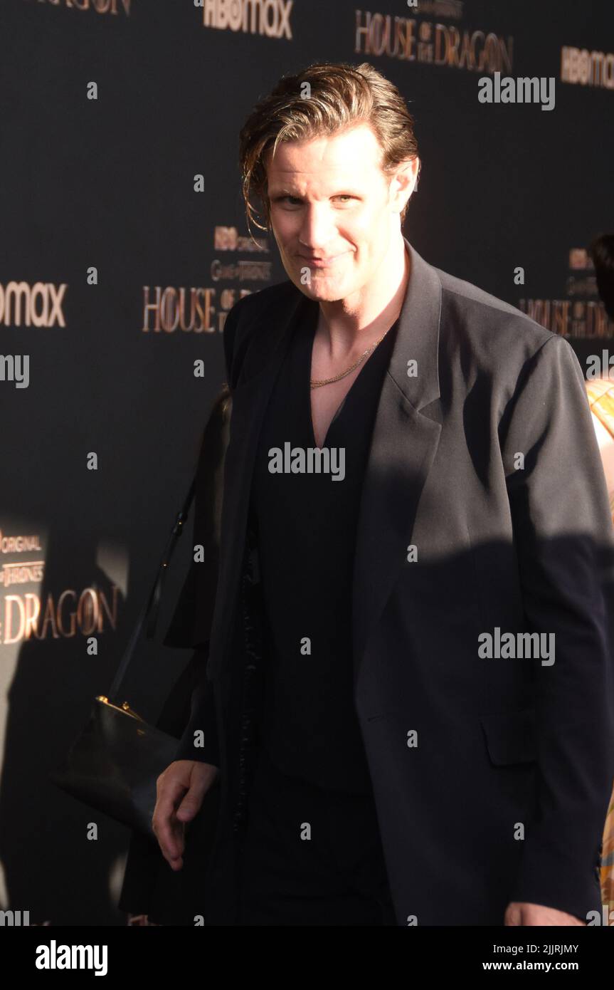 Los Angeles, California, USA 27th July 2022 Actor Matt Smith attends ...