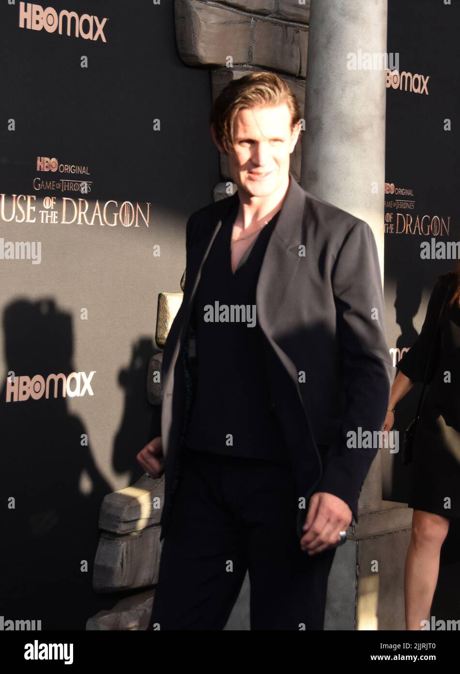 Los Angeles, California, USA 27th July 2022 Actor Matt Smith attends ...