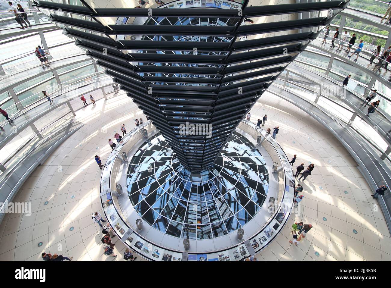 The dome of the German Reichstag building in Berlin, Germany Stock ...