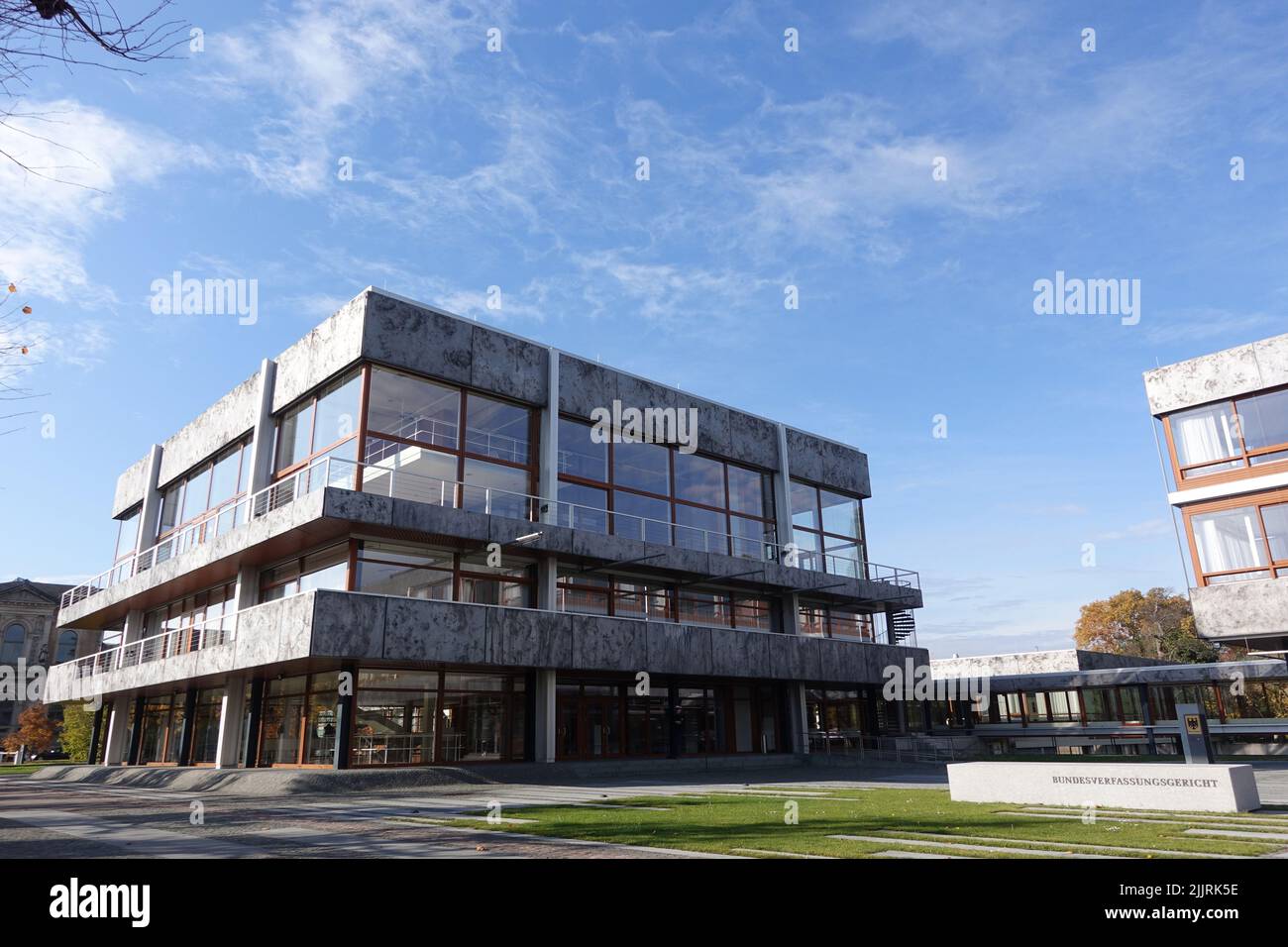 The building of the federal constitutional court in Karlsruhe, Germany ...