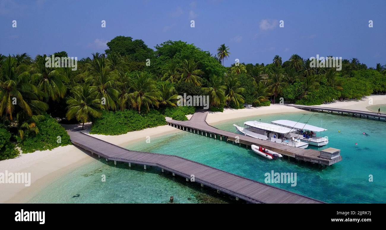 An aerial view of a beautiful landscape in the Maldives Stock Photo - Alamy