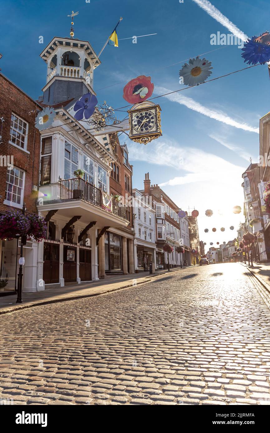 Early morning Sun in Guildford Famous place in England Guildford High ...
