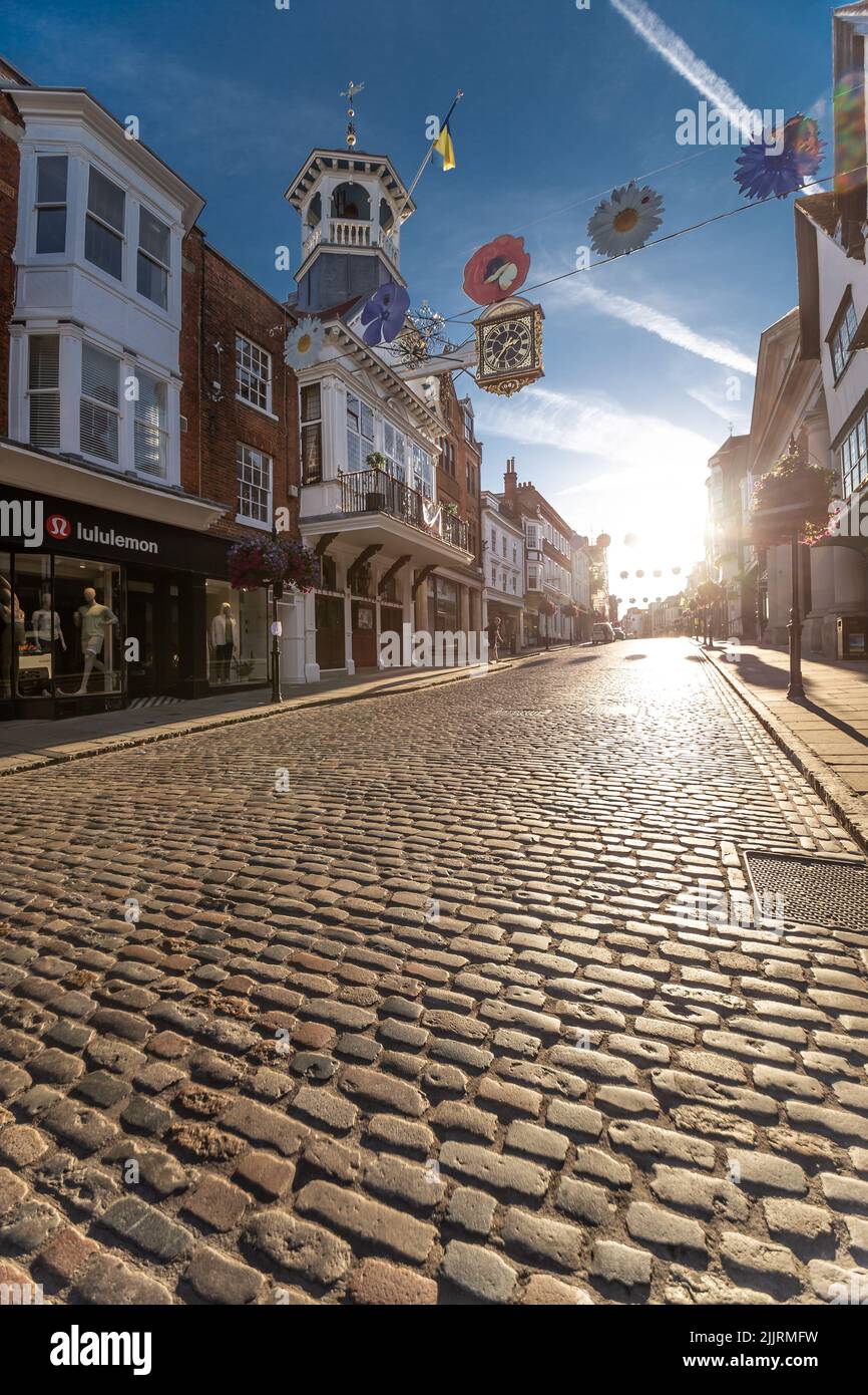 Early morning Sun in Guildford Famous place in England Guildford High ...