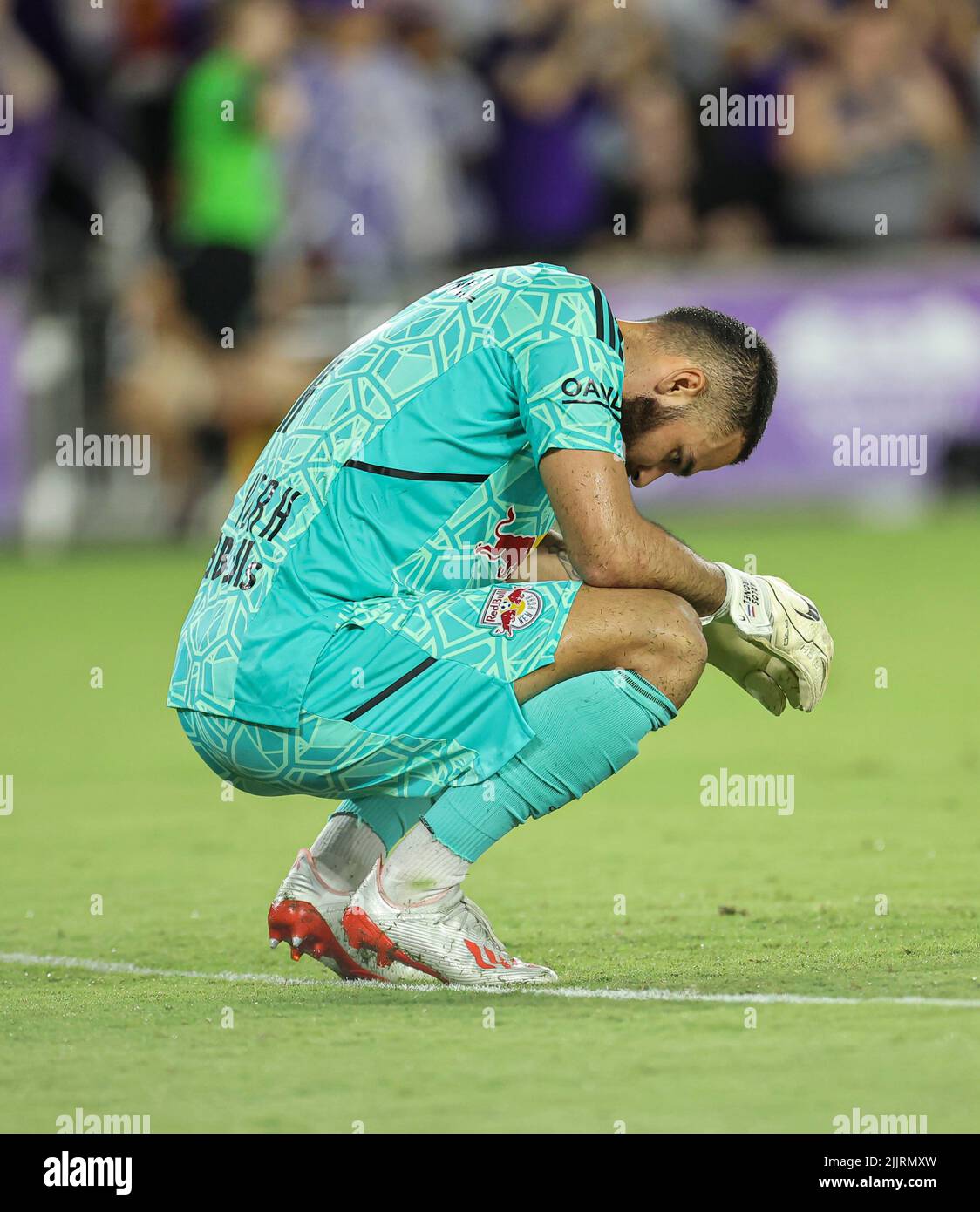 Orlando, FL: New York Red Bulls goalkeeper Carlos Miguel Coronel (1 ...