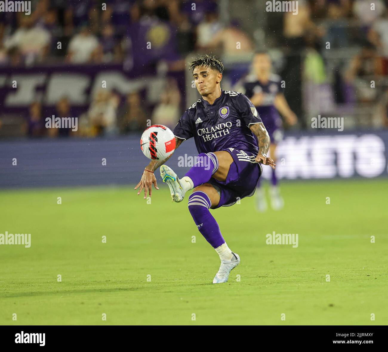 Orlando, FL: Orlando City forward Facundo Torres (17) receives a pass ...