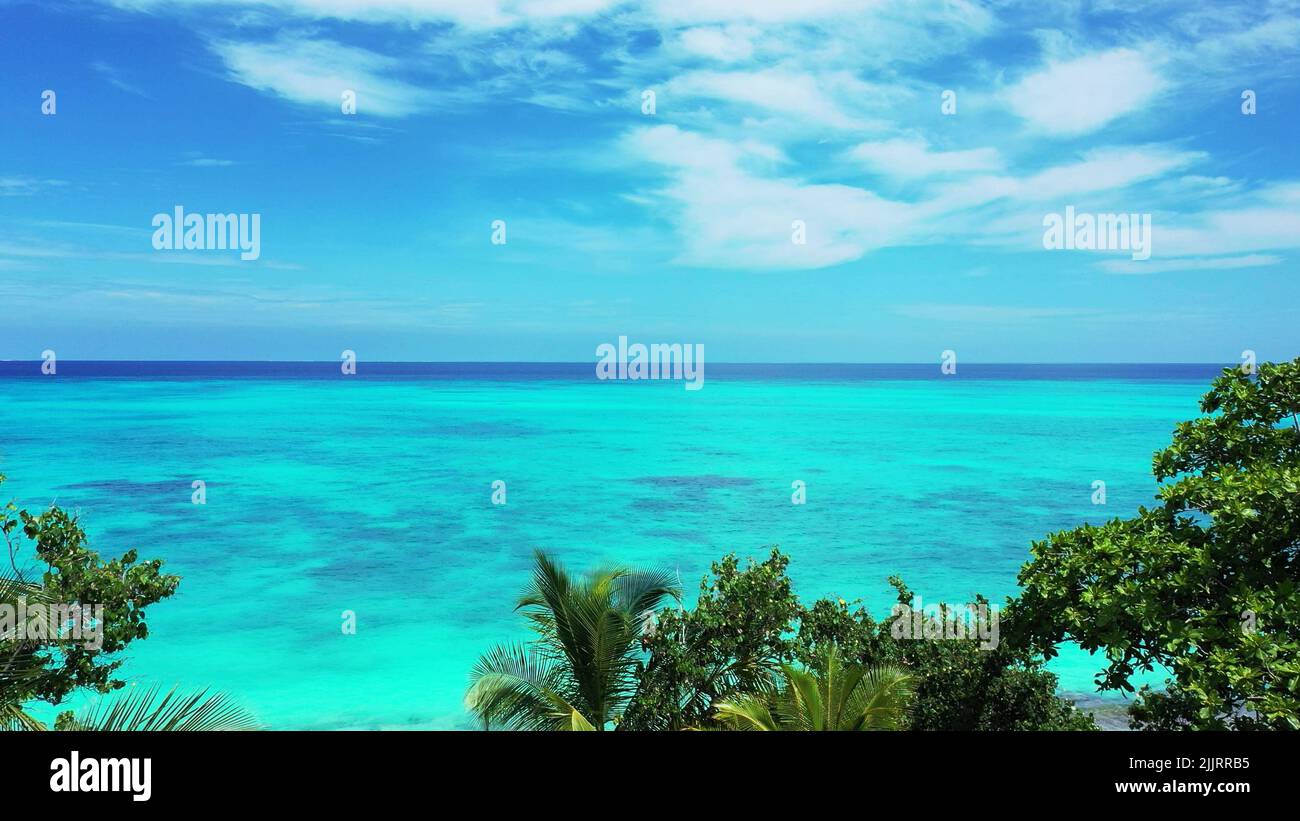 A mesmerizing view of the coastline in Asia Stock Photo - Alamy